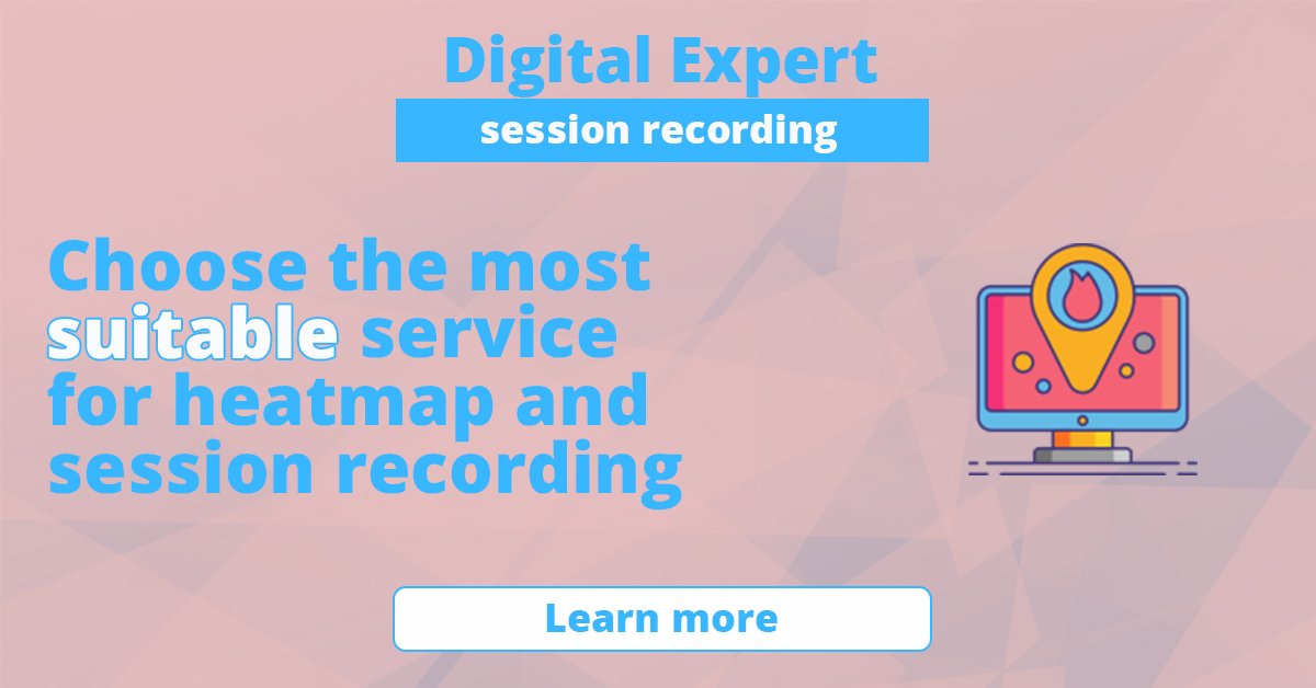The best heatmap and session recording services. Choose the one that's right for you